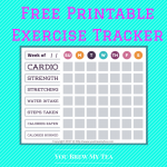 Free Printable Exercise Tracker