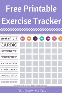 Free Printable Exercise Tracker