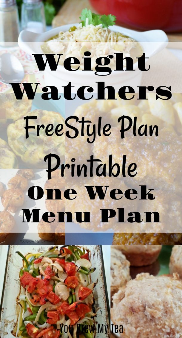 Weight Watchers FreeStyle Plan One Week Menu Plan