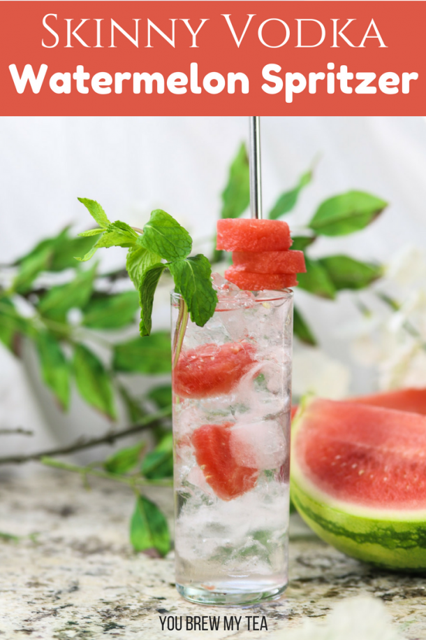 Skinny Watermelon Vodka Spritzer