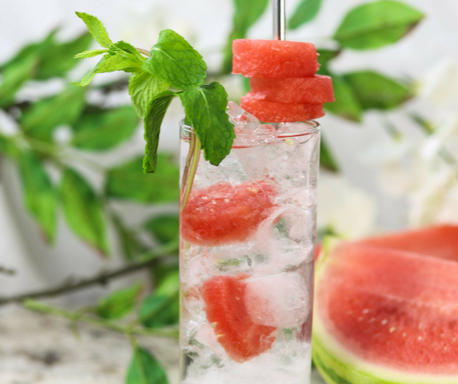 Skinny Watermelon Vodka Spritzer