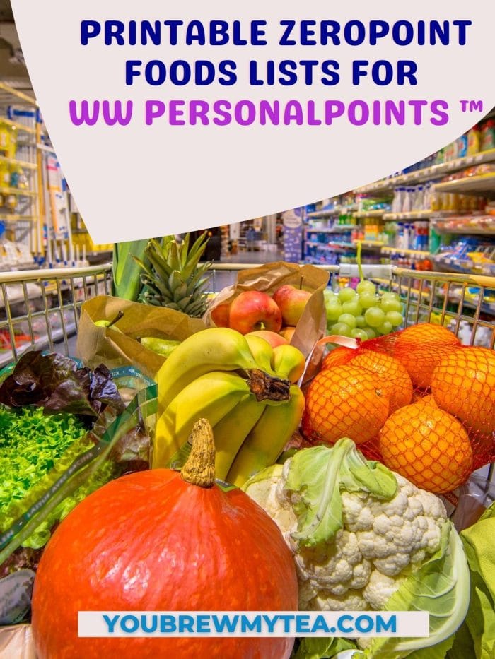 Printable WW PersonalPoint™ ZeroPoint Foods Lists